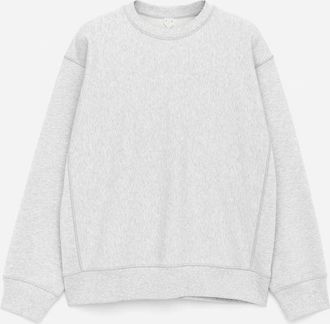 Arket Lockeres Sweatshirt In Schwerer Qualit&auml;t -Grau
