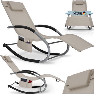 TecTake Chaise longue TAYA ergonomique avec fonction de balancement