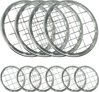 OSALADI 10 St&uuml;ck Edelstahl Blumengitter f&uuml;r Einmachgl&auml;ser 70mm, multifunktionaler Gittereinsatz f&uuml;r Blumenarrangements und Stiftehalter, rostfrei und leicht z