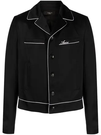 Amiri Hemdjacke im Pyjama-Look - Schwarz