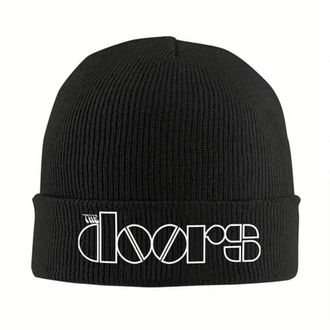 Generic Casquettes de Baseball pour Hommes Hommes, Chapeau tricot&eacute; The Doors, bonnette dAutomne Hiver, Casquettes de Groupe de Rue Chaudes pour Hommes, Femmes