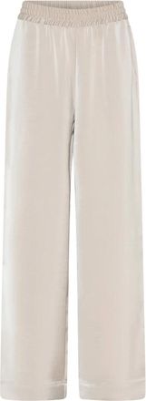 Bruuns Bazaar Femme, Pantalons, Beige, Taille: 40 FR Wide Pantalons