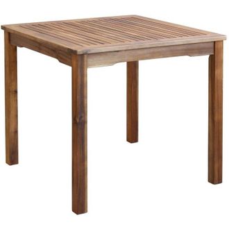 COSMA Cosma - Viereckiger Tisch 80x80 cm f&uuml;r Au&szlig;enbereich Garten aus Holz