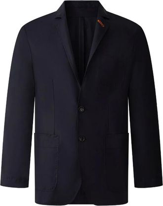 Shanghai Tang blazer à poches plaquées - Bleu