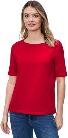 Street One Damen Shirt mit U-Boot-Ausschnitt