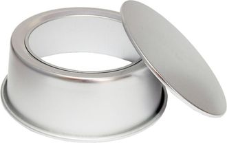 BESTONZON Runde Backform Mit Abnehmbarem Boden Anodisierte Aluminium Kuchen Tortenform Antihaftbeschichtet Rost Verformungsresistent Für Hochzeitstorten Silberf