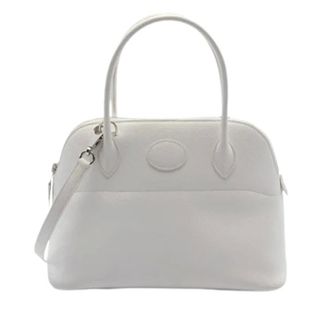 Herm&egrave;s Sac &agrave; main vintage en cuir Pre-owned - Femme - Pre-owned - Blanc - Taille: ONE Size