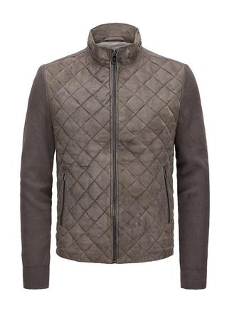 Milestone Herren Jacken grau Ziegenvelours