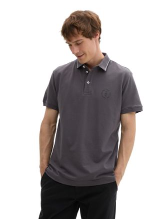 Tom Tailor Herren 1043721 Poloshirt, 10899 - Tarmac Grey, S EU