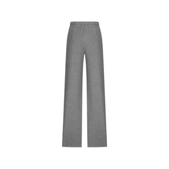 Max Mara Pantalon Denaro Large - Femme - Pantalons - Gris - Taille: 42 FR