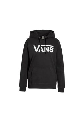 Vans Damen Drop V Logo Hoodie Kapuzenpullover, Schwarz, XXS