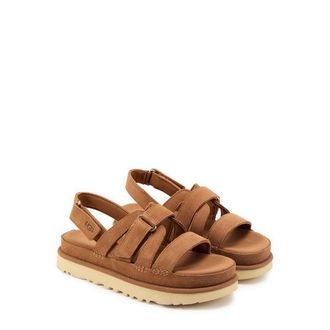 UGG Sandales compens&eacute;es Goldenstar Gleam en daim