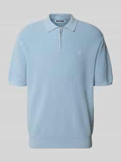 Review Boxy Fit Poloshirt mit Logo-Stitching