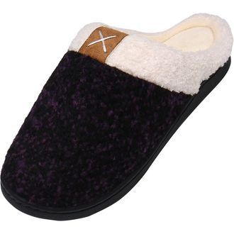 Mishansha Warme Hausschuhe Herren Pantoffeln Damen Winter Bequeme Memory Foam Schlappen 46-47 EU