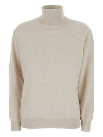 Brunello Cucinelli Klassischer Kaschmirpullover - Nude