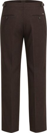 HUGO BOSS Tapered Cotton Trousers - Brown