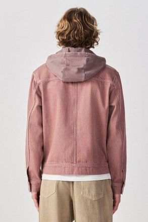 Next Jeansjacke Denimjacke mit Rei&szlig;verschluss und Kapuze (1-St)