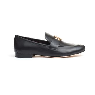 Tory Burch Schwarzer Lederslipper mit Logo - - Shoes - Damen - Schwarzk - 39 1/2 EU