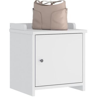 vidaXL Banc de couloir SANDNES blanc 45x40x50 cm bois de pin massif vidaXL