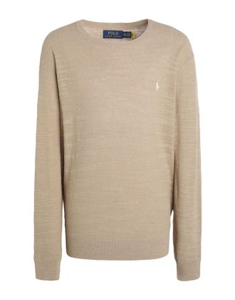 Ralph Lauren COTTON-LINEN CREWNECK SWEATER