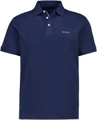 Hackett Herren Polo-Shirt blau Baumwoll-Piqu&eacute;