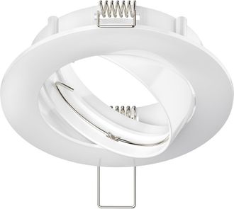 LEDs Com Deckeneinbaurahmen CIRC, rund, schwenkbar, wei&szlig; gl&auml;nzend