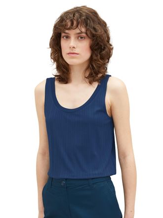 Tom Tailor Damen 1036795 Top, 11758 - Midnight Sail, XXL