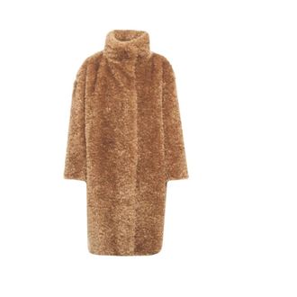 Herno Einreihiger Mantel in Lammfell-Optik - - Jackets - Damen - Braun - L