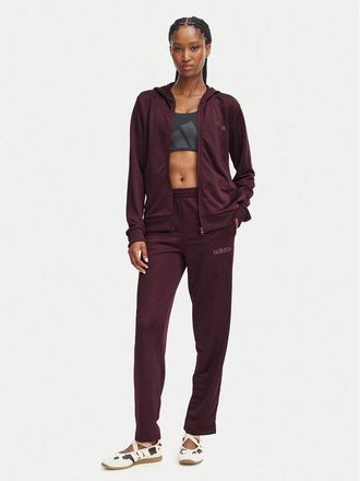 adidas Jogginganzug Essentials Linear KQ7588 Dunkelrot Slim Fit