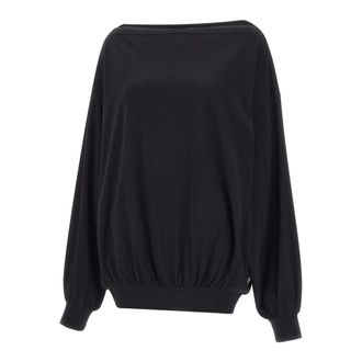 Maison Margiela Femme, Pulls, Noir, Taille: 36 FR Pulls &agrave; col rond