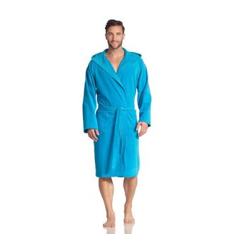 Vossen Damen & Herren Bademantel Texas turquoise XS