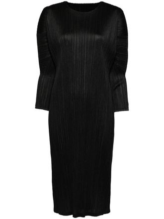 Pleats Please Issey Miyake robe October - Noir