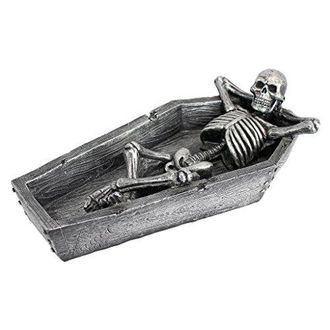 Design Toscano Halloween Resting HIS Weary Knochen Skelett allumfassendes Skulptur
