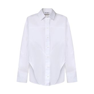 The Attico Shirt 001 - - Blouses & Shirts - Damen - Wei&szlig; - S