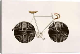 Posterlounge Lakritz-Rad Leinwandbild von Florent Bodart 30 x 20 cm Beige Wandbilder Wanddeko