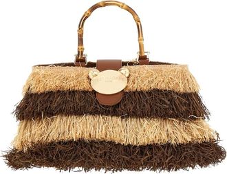Rue Madam Femme, Sacs, Brun, Taille: ONE Size Riad Fringes Bucket Bag