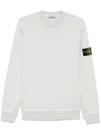 Stone Island sweat à patch logo Compass - Gris