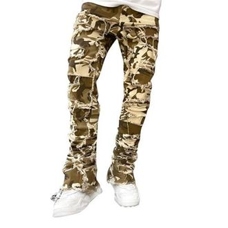 Generic Jean pour homme - Jambe large - Tendance - Streetwear - Coupe ample - Hip Hop - Pantalon baggy - Jambe droite - Pantalon d&eacute;contract&eacute; Y2K - Style patin