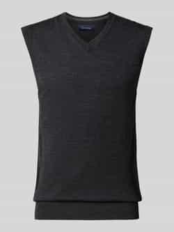 Christian Berg Slim Fit Pullunder aus Baumwoll-Mix mit V-Ausschnitt