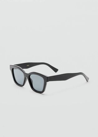 Mango Lunettes de soleil monture carr&eacute;e noir - Femme - Taille unique - MANGO