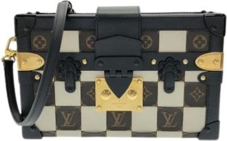 Louis Vuitton Sac bandouli&egrave;re Petite Malle Pre-owned - Femme - Pre-owned - Noir - Taille: ONE Size