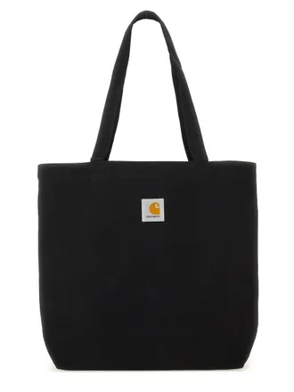 Carhartt Work in Progress Graphic Canvas Tote Bag - Black