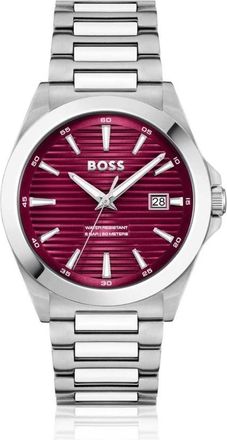 HUGO BOSS Homme, Accessoires, Gris, Taille: ONE Size Montre habill&eacute;e en acier inoxydable