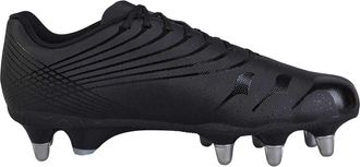 Canterbury Of New Zealand Stampede Groundbreak Team Gemustert Rugby-Stiefel f&uuml;r weichen Boden f&uuml;r Herren, Leder (Schwarz/Silber)