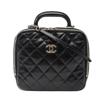 Chanel Pre-owned Matelasse Top Handle 2Way Shoulder Bag - - Pre-owned - Damen - Schwarzk - ONE SIZE