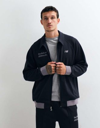 New Balance veste Sport Legacy en piqu&eacute; bleu nuit