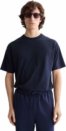 Scotch & Soda Herren-T-Shirt mit Brust-Logo, Sky Captain, M