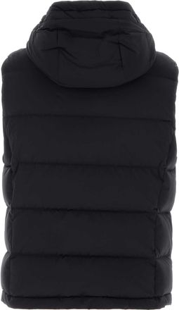 Moorer Mens Black Nylon Blend Rick Down Jacket Darkblu Giubbini