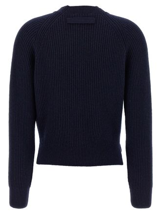 Victoria Beckham Womens Blue Wool Cardigan Clothing