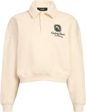 Amiri Pull brod&eacute; col polo en coton